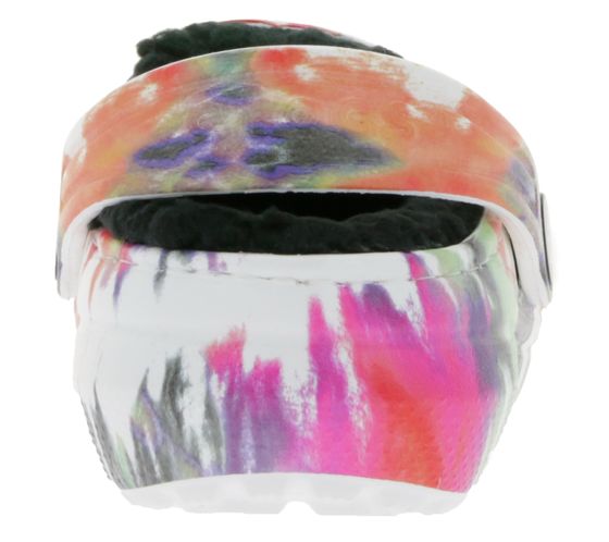 crocs Classic Lined Tie-Dye Kinder Haus-Schuhe gefütterte Clogs mit ...