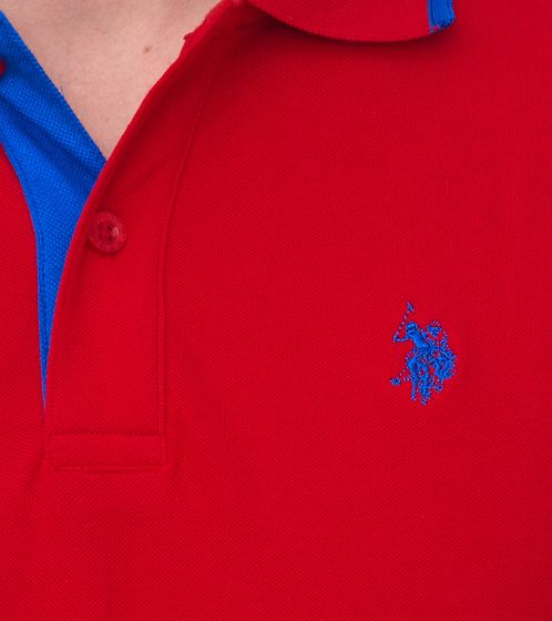 U.S. POLO ASSN. Herren Polo-Shirt Basic-Shirt Baumwoll-Shirt Kurzarm ...